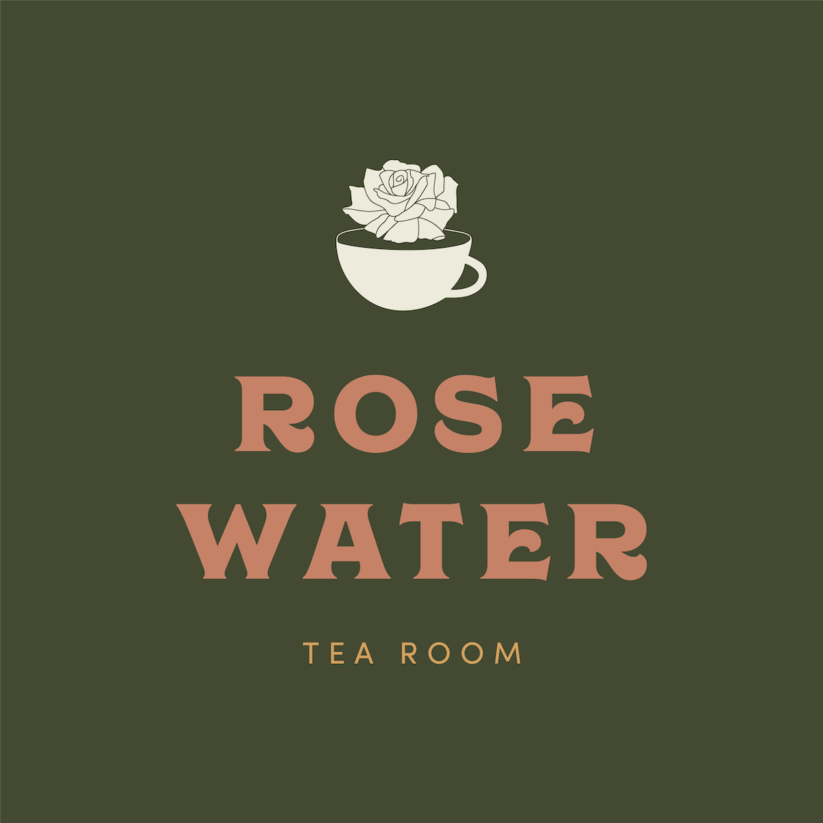 Rosewater Tea Room Brand Design Concept — Parson Lane